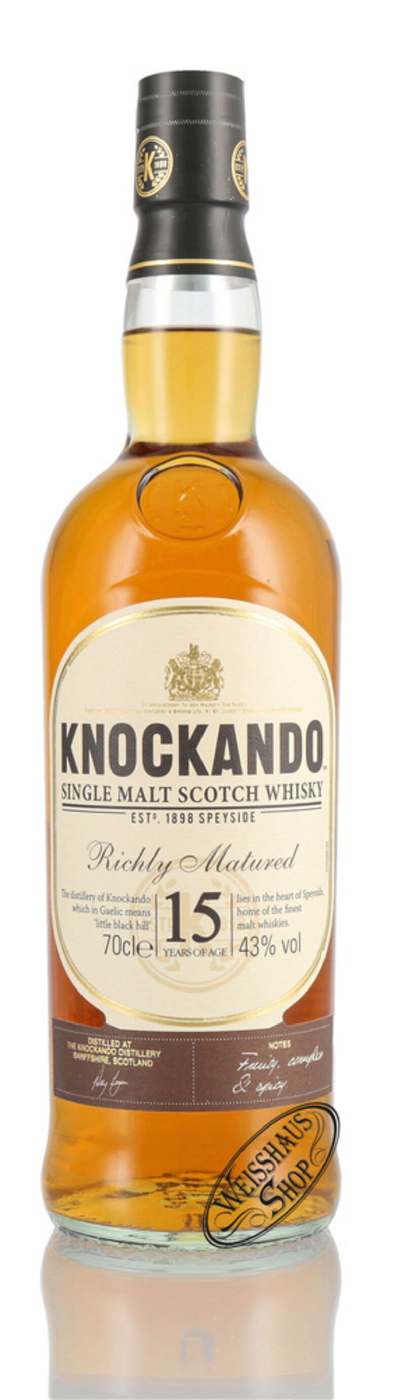 Knockando 15 YO Single Malt Whisky 43% vol. 0,70l | Weisshaus Shop