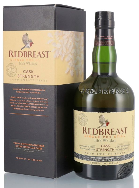 Redbreast 12 YO Cask Strength Irish Whiskey 57,2% vol. 0,70l ...