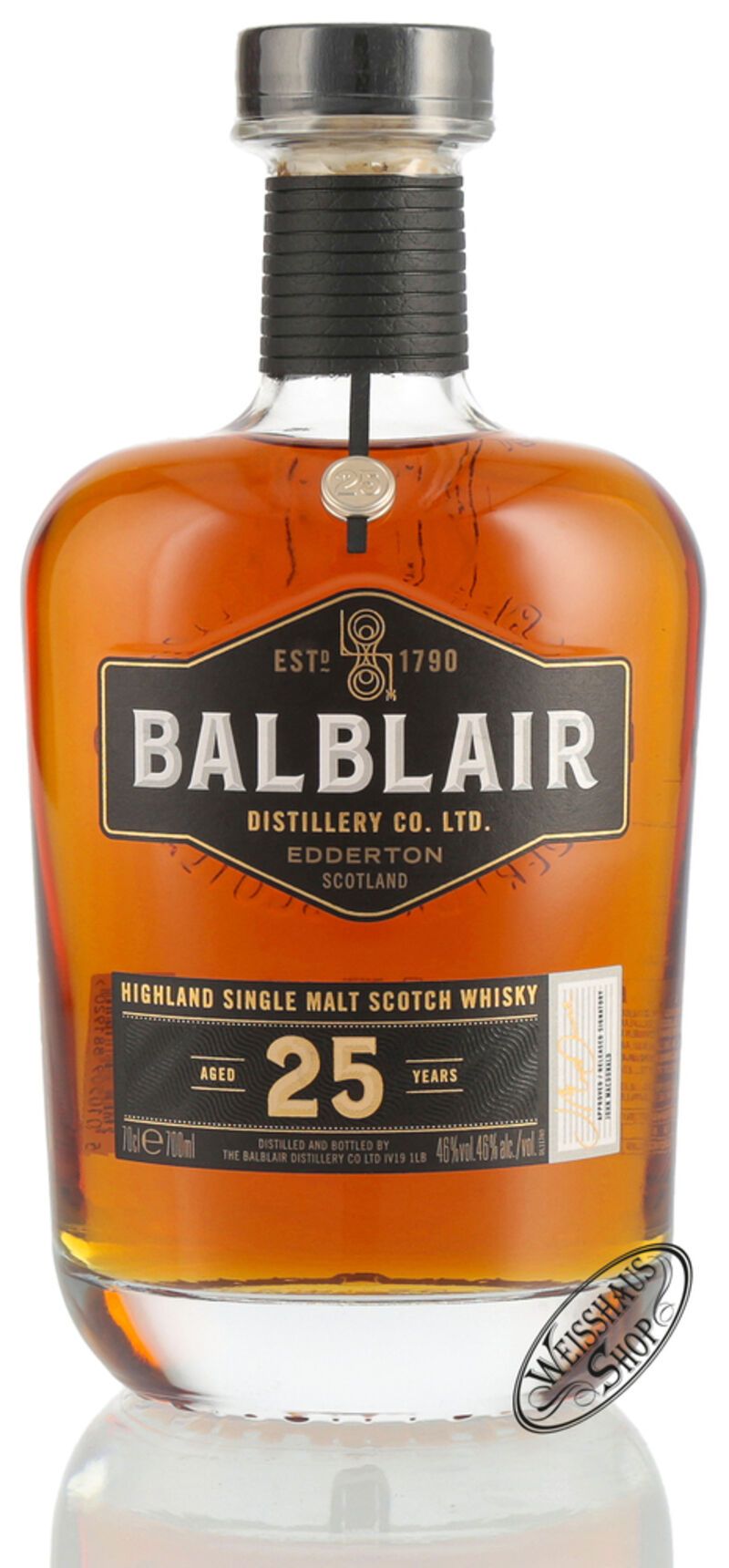 Balblair 25 YO Highland Single Malt Whisky 46% vol. 0,70l | Weisshaus Shop