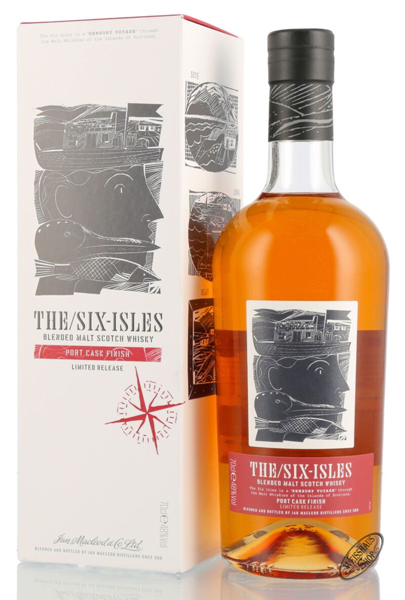 The Six Isles Port Cask Finish Blended Whisky 48% vol. 0,70l | Weisshaus Shop