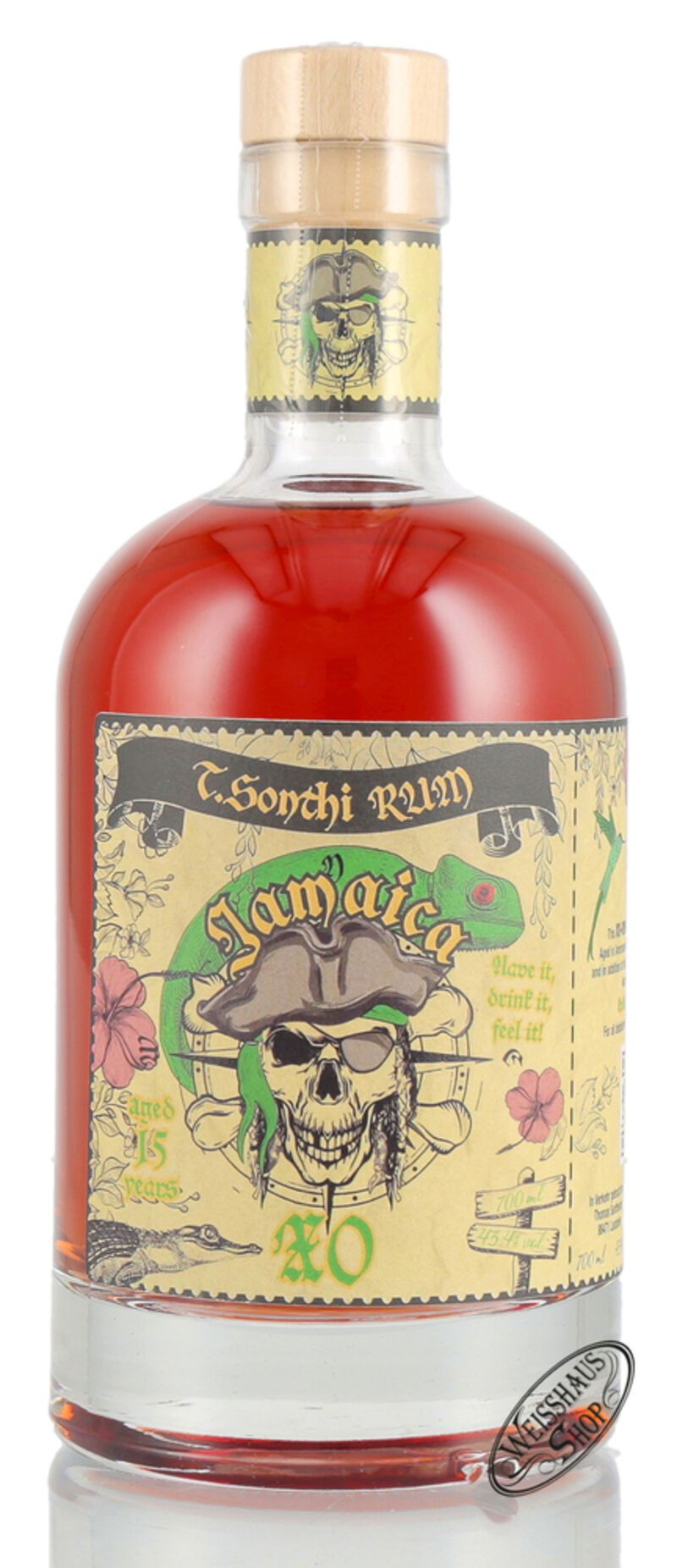 T. Sonthi Jamaica XO Rum 43,4% vol. 0,70l | Weisshaus Shop