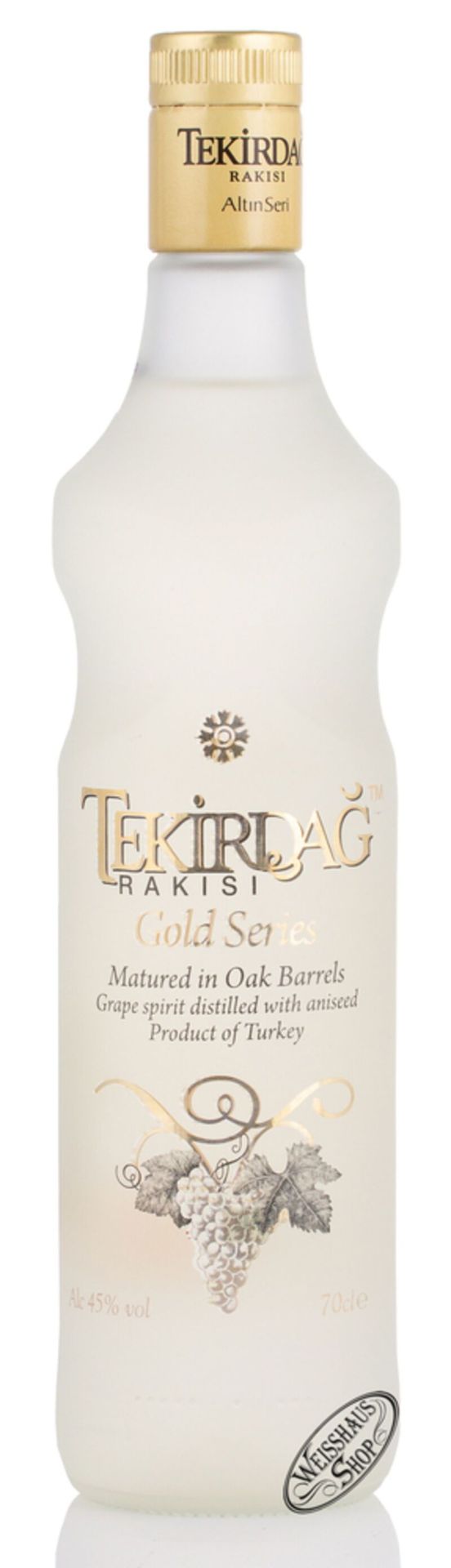 Tekirdag Rakisi Gold 45% vol. 0,70l | Weisshaus Shop