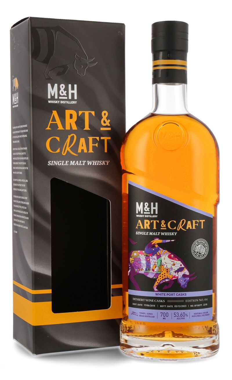 M&H Art & Craft White Port Cask Whisky 53,6% vol. 0,70l | Weisshaus Shop