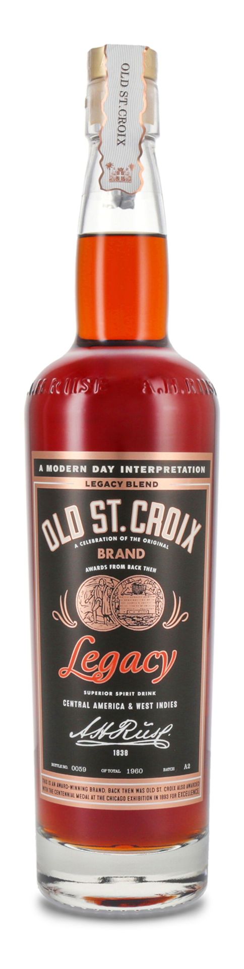 A.H. Riise XO Old St. Croix Legacy Blend 42% vol. 0,70l | Weisshaus Shop