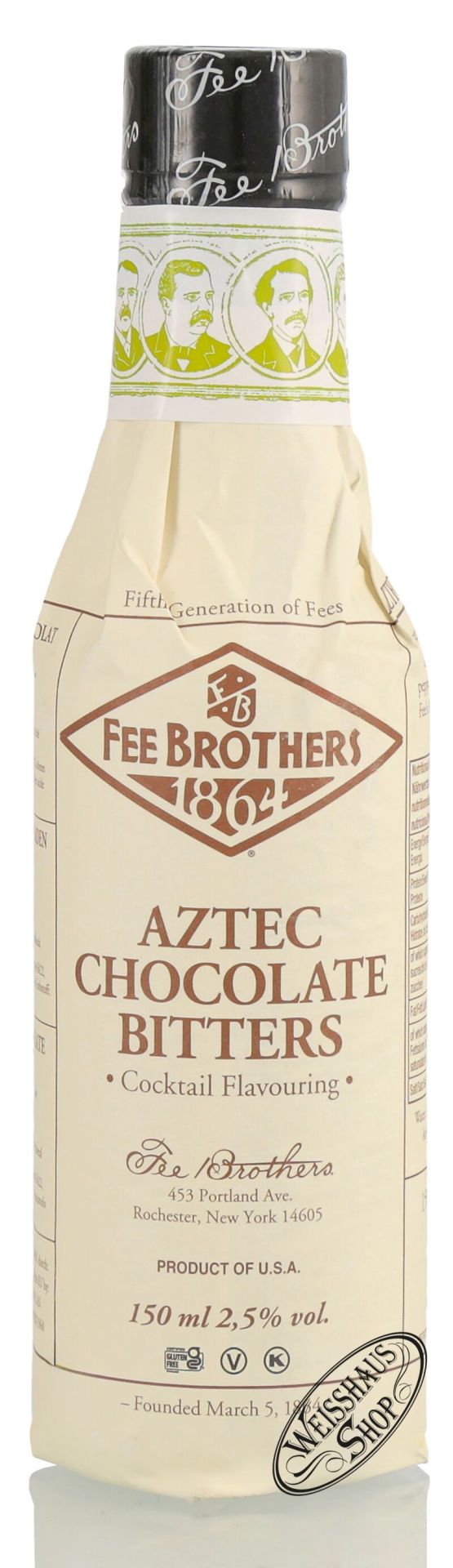 Fee Brothers Aztec Chocolate Bitters 2,5% vol. 0,15l | Weisshaus Shop