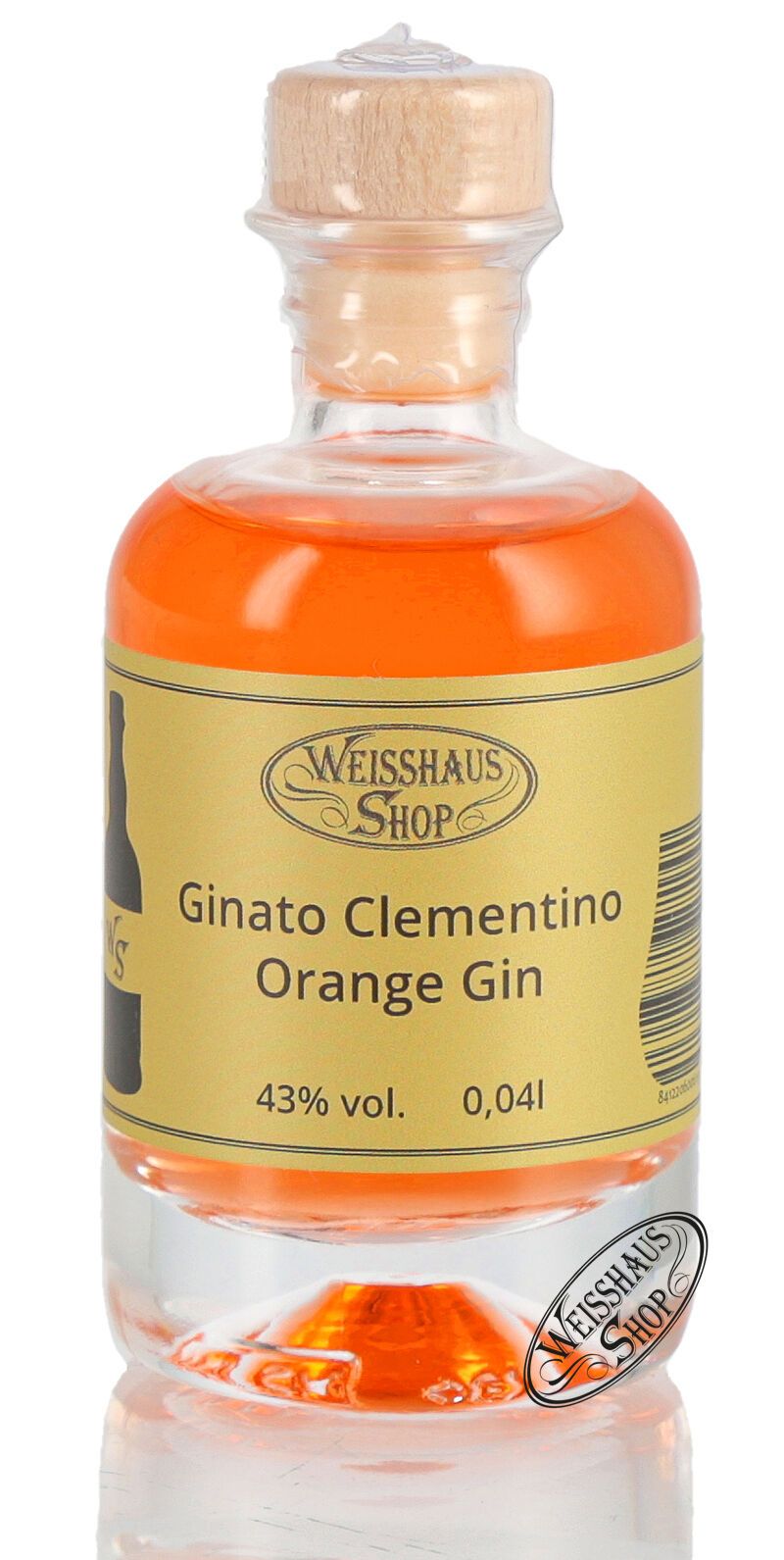 Ginato Clementino Orange Gin 43% vol. 0,04l Weisshaus Sample ...