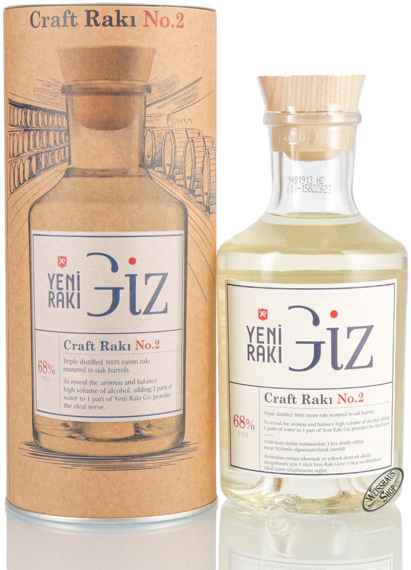 Yeni Raki Giz Craft 68% vol. 0,50l | Weisshaus Shop