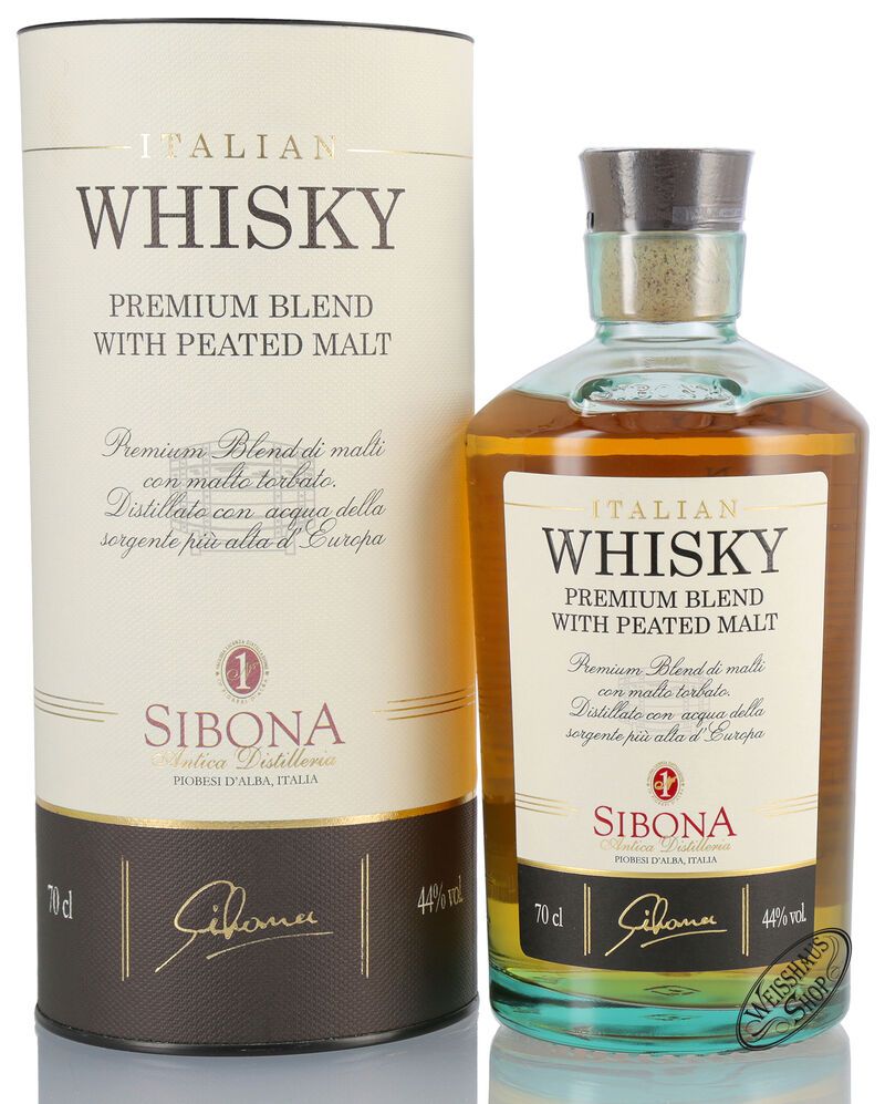 Sibona Italian Whisky Premium Blend Peated Malt 44% vol. 0,70l ...