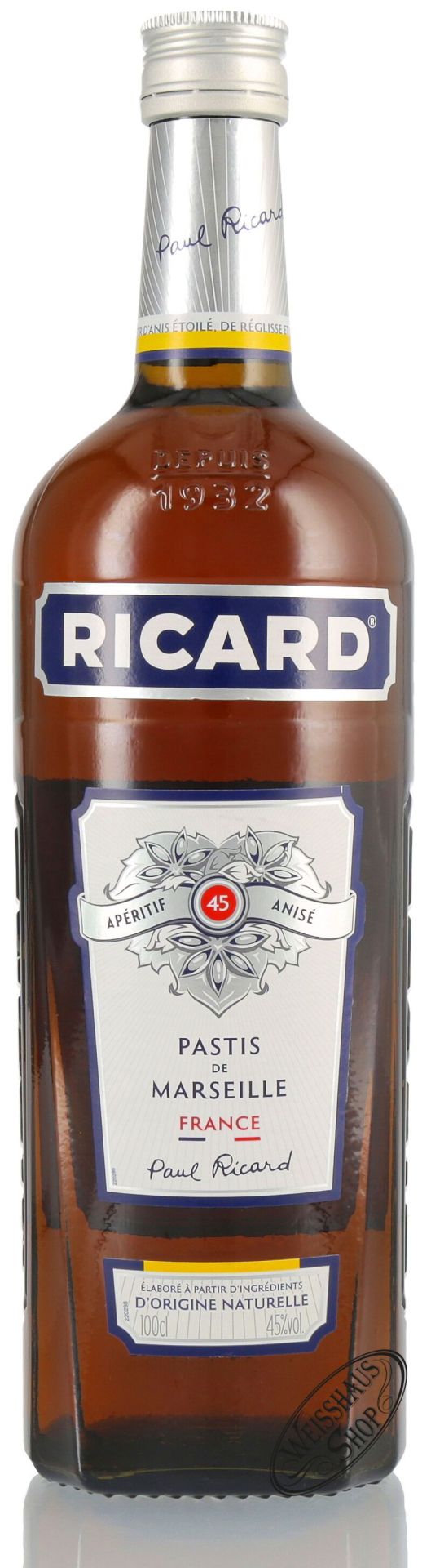 Ricard Pastis 45% vol. 1,0l | Weisshaus Shop