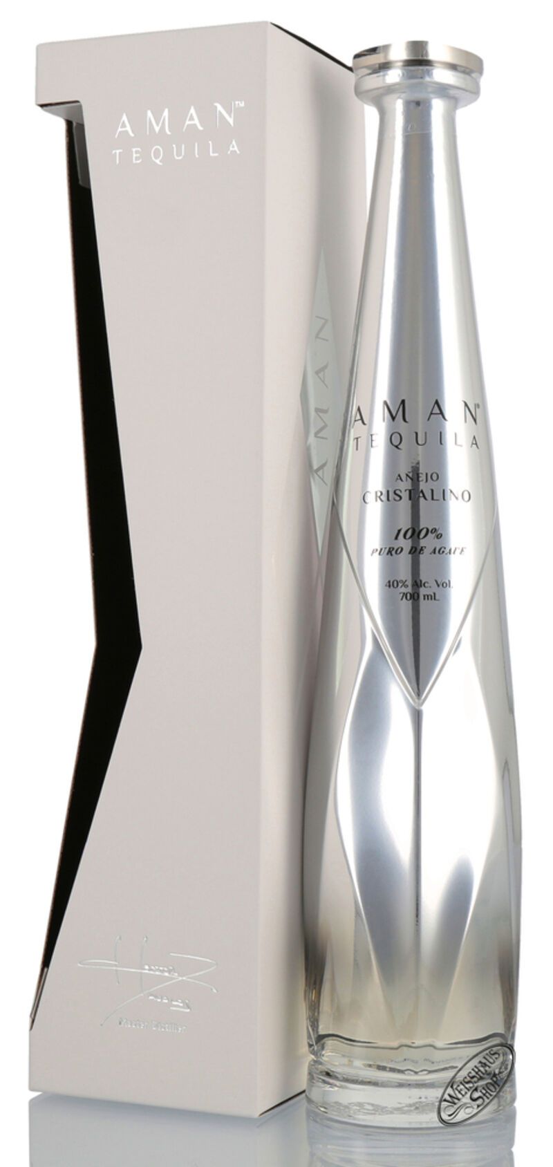 Aman Tequila Anejo Cristalino 40% vol. 0,70l | Weisshaus Shop